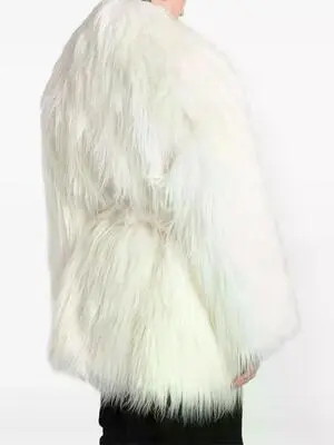 ENTIRE STUDIOS Belted Faux Fur Coat