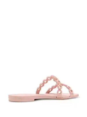 AQUAZZURA Chain-link Flat Sandals