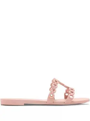 AQUAZZURA Chain-link Flat Sandals