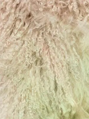 YVES SALOMON Curly-fur Sheepskin Scarf - Neutrals