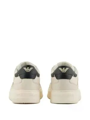 Emporio Armani Leather Panelled Sneakers