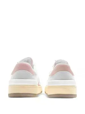 LANVIN Clay Leather Panel Low-top Sneakers