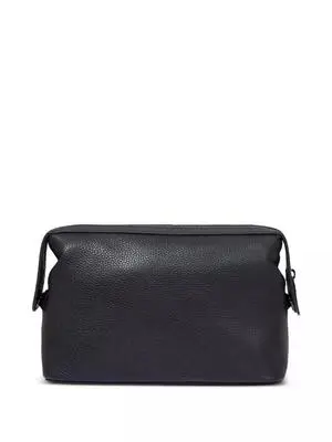 LANCEL Côme Leather Zip-top Wash Bag