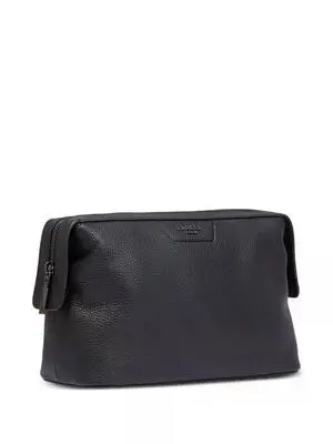 LANCEL Côme Leather Zip-top Wash Bag