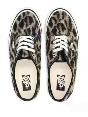 VANS Lx Authentic 44 Leopard-print Sneakers - Black