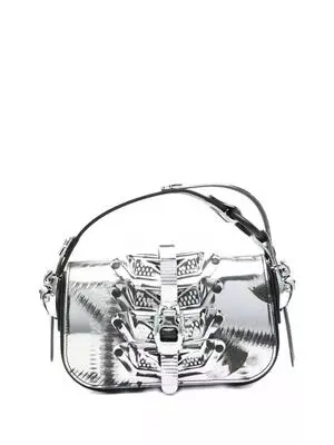 INNERRAUM Metallic-buckle Patterned Tote Bag - Silver