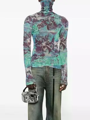 INNERRAUM Metallic-buckle Patterned Tote Bag