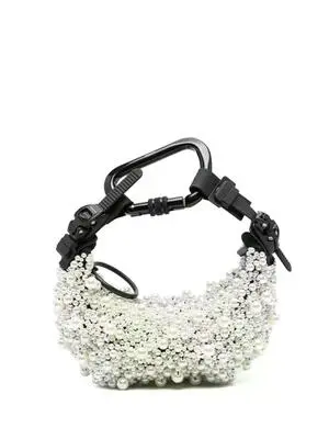 INNERRAUM Pearl-embellished Clutch - White