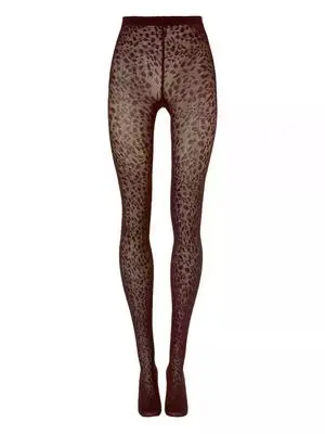 Wolford Leopard Print Tights