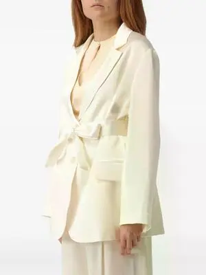 SEMICOUTURE Belted Blazer - Neutrals