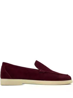 Magnanni Suede Leather Loafers - Red