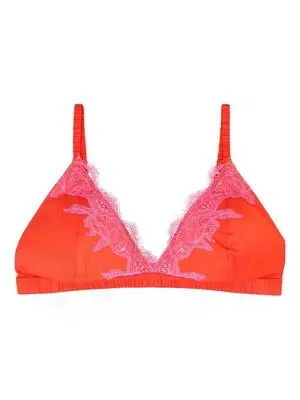 Love Stories Bowie Lace-trimmed Triangle Bra - Red