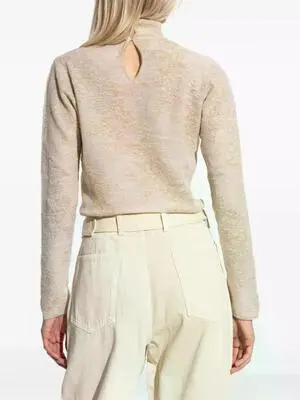 GANNI High-neck Button Sweater