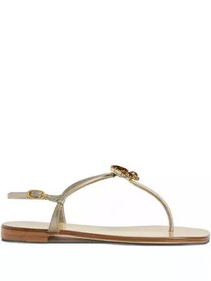 GIUSEPPE ZANOTTI Efrata Crystal-embellished Leather Sandals