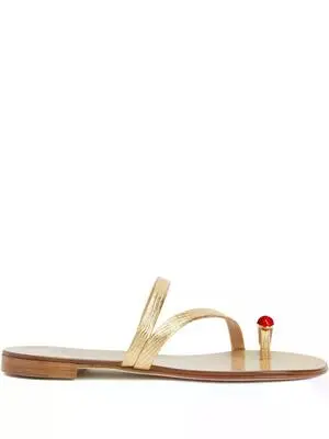 GIUSEPPE ZANOTTI Febe Toe-ring Sandals - Gold