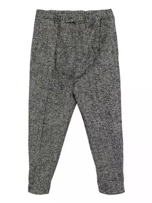 LANVIN Herringbone Elastic-cuff Trousers