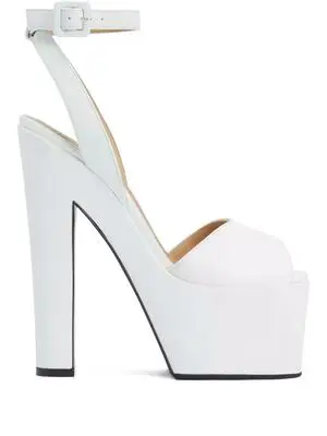 GIUSEPPE ZANOTTI Tarifa Platform Sandals - White