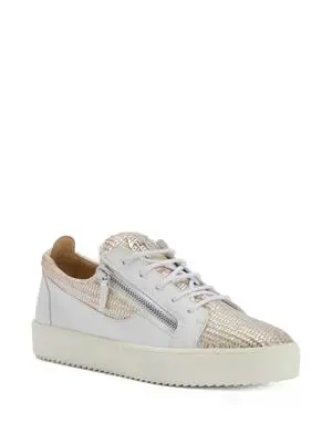 GIUSEPPE ZANOTTI Woven Panel Sneakers