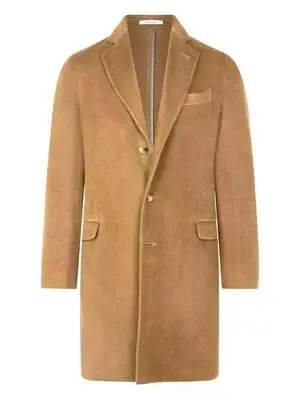 Boglioli Three-button Brushed Cashmere Coat