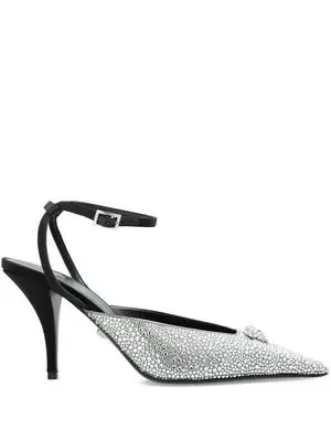 Versace Silver Tone Pumps