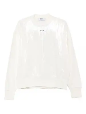 MSGM Sequin-embellished Sweatshirt