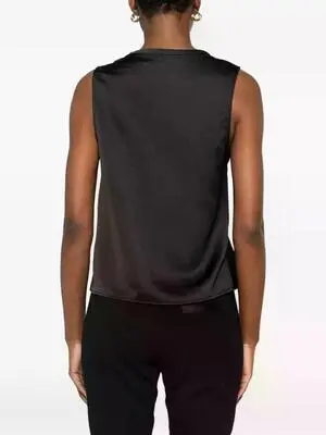 Imperial Buckle-detail Top - Black