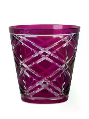 BACI MILANO Diamond-pattern Glasses - Pink