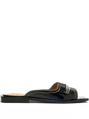 GANNI Patent Leather Sandals
