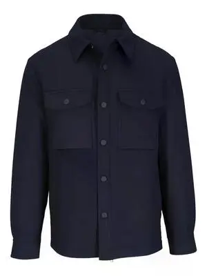 Brioni Quilted-pattern Shirt Jacket