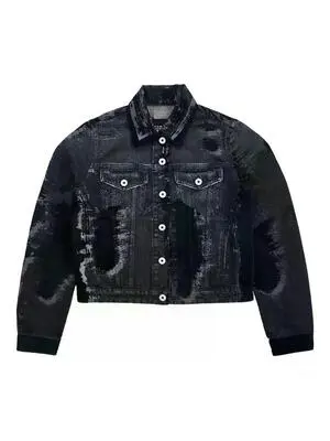 JEAN PAUL GAULTIER Graphic-print Denim Jacket