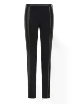 Roberto Cavalli Leather-panelled Leggings - Black