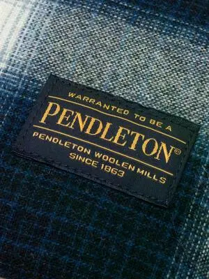 NEIGHBORHOOD X Pendleton .wo Check Boa Muffler - Blue