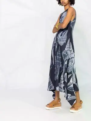 Stella McCartney Anabelle Shell-print Silk Maxi Dress