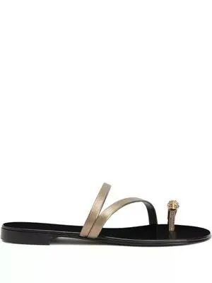 GIUSEPPE ZANOTTI Febe Metallic-leather Sandals