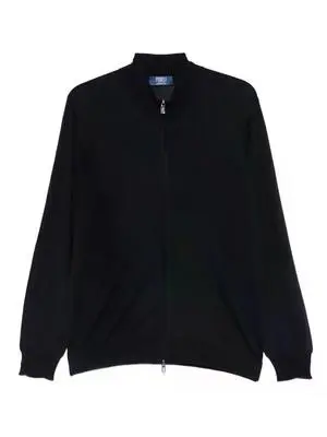 Fedeli Zip-front Panelled Sweater