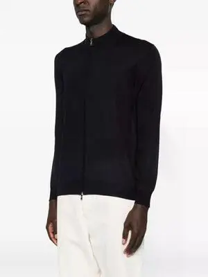Fedeli Zip-front Panelled Sweater