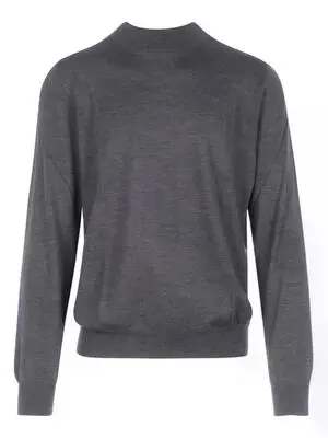 GRAN SASSO Mock-neck Wool Sweater - Grey