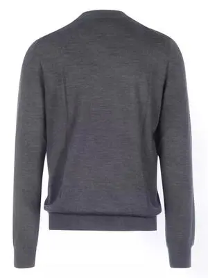 GRAN SASSO Mock-neck Wool Sweater - Grey
