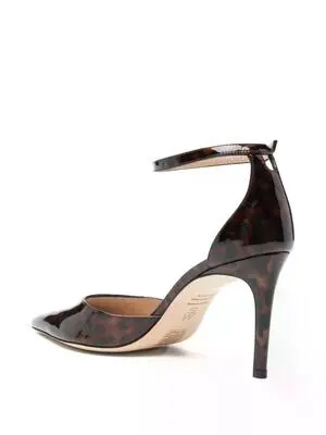 STUART WEITZMAN 85mm Leopard-print Ankle-strap Pumps