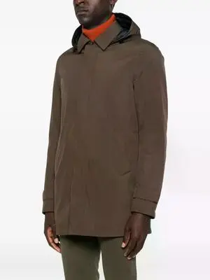 Herno Hooded Concealed-zip Coat
