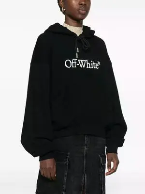 Off-White Logo Print Cotton Hoodie