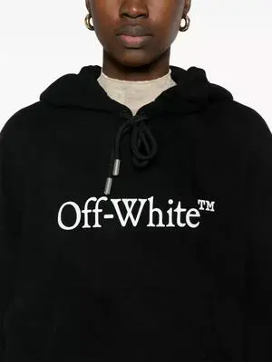 Off-White Logo Print Cotton Hoodie