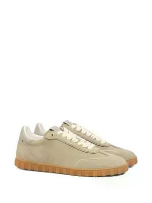 AMI Paris Suede Leather Sneakers - Neutrals