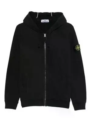 Stone Island Zip-fastening Hoodie - Black