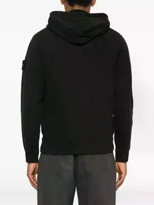 Stone Island Zip-fastening Hoodie - Black