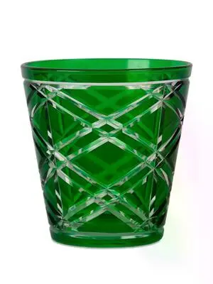 BACI MILANO Diamond-pattern Glasses - Green