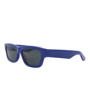 Alexander McQueen Square Rectangle Sunglasses - Blue Blue Blue (am0419s/30014614/005)