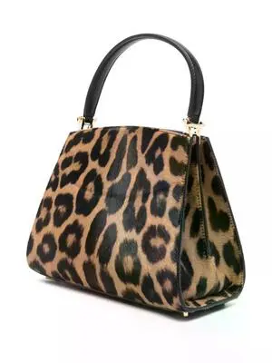 FERRAGAMO Studio Box Leopard-print Satchel