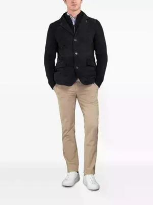 MOORER Buttoned Quilted Blazer