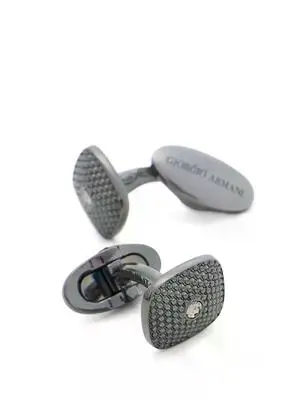 Giorgio Armani Sterling Silver Studded Cufflinks
